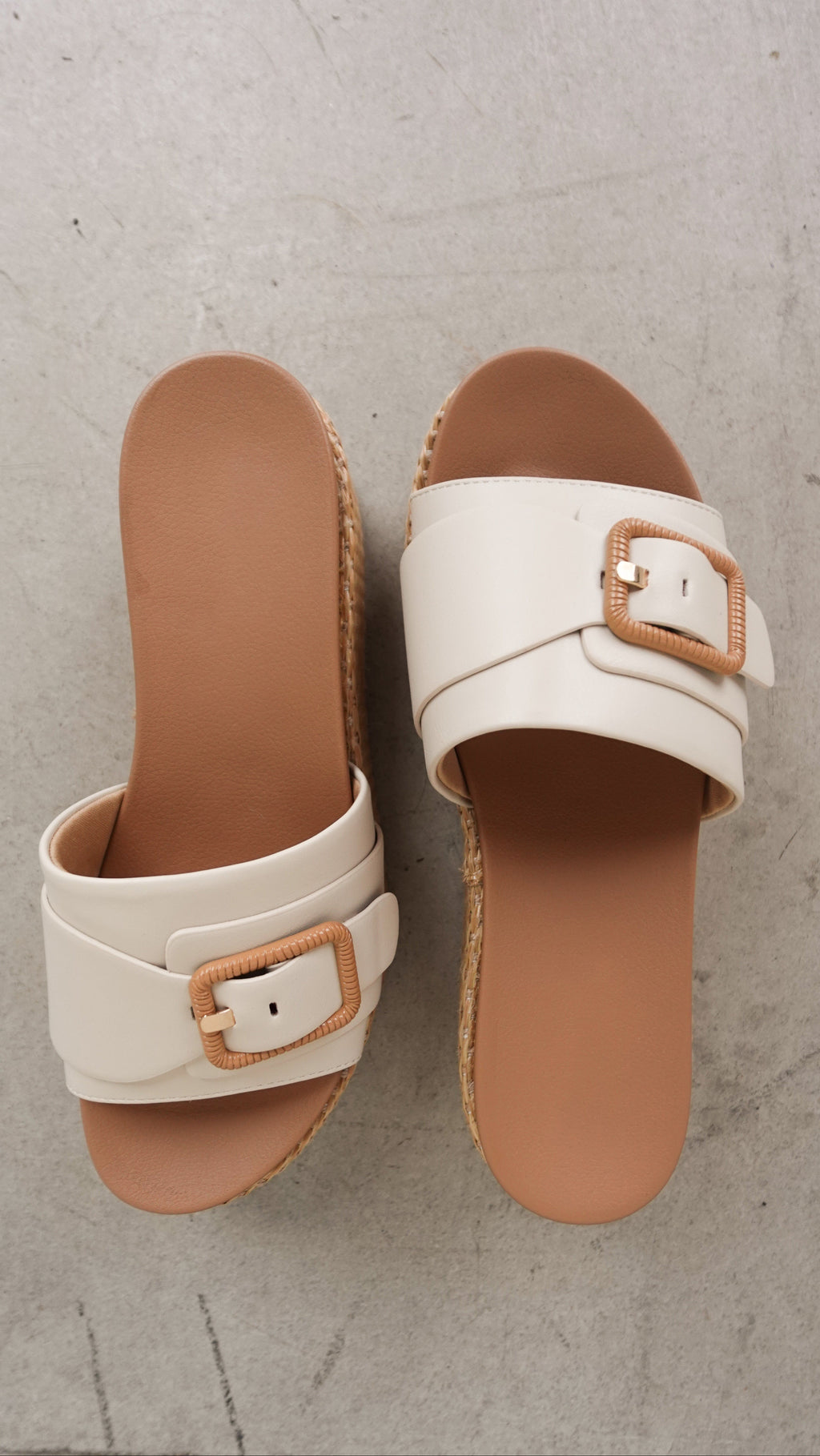 Woven Wedge Slide with Buckle – COCO The Shop